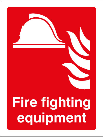 Fire Fighting Equipment Sign (UK) | Warning Safety Signs