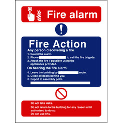 Fire Action & Call Point Signs (UK) | Fire Safety Signs | Warning ...