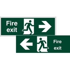 Inclusive & Large Format Escape Signs (UK) | Emergency Escape Signs ...