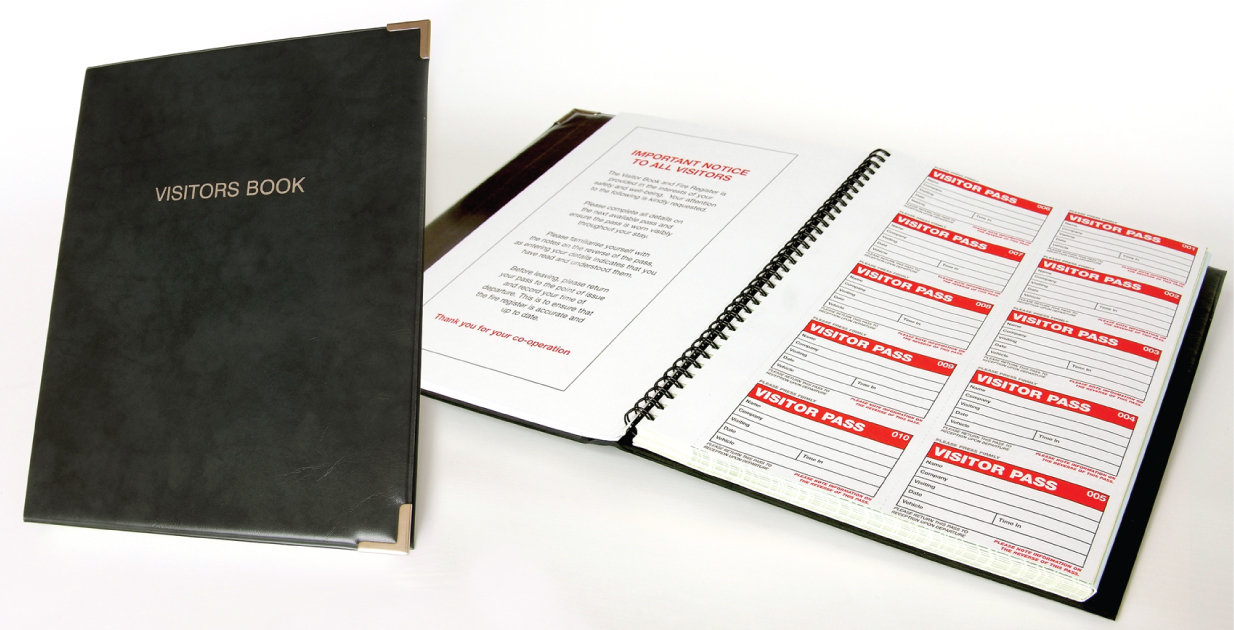 Refill Visitor Book - 300 Inserts (UK) | Warning Safety Signs