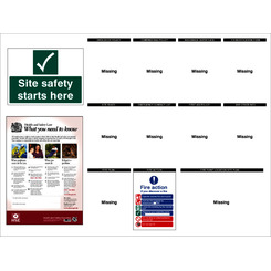 Health And Safety Notice Boards for Construction | Warning Safety Signs