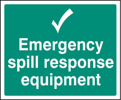 Emergency Spill Response Equipment Sign - Warning Safety Signs