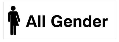 All Gender Sign - Warning Safety Signs