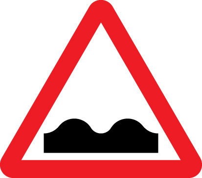 Uneven Road Sign - Warning Safety Signs